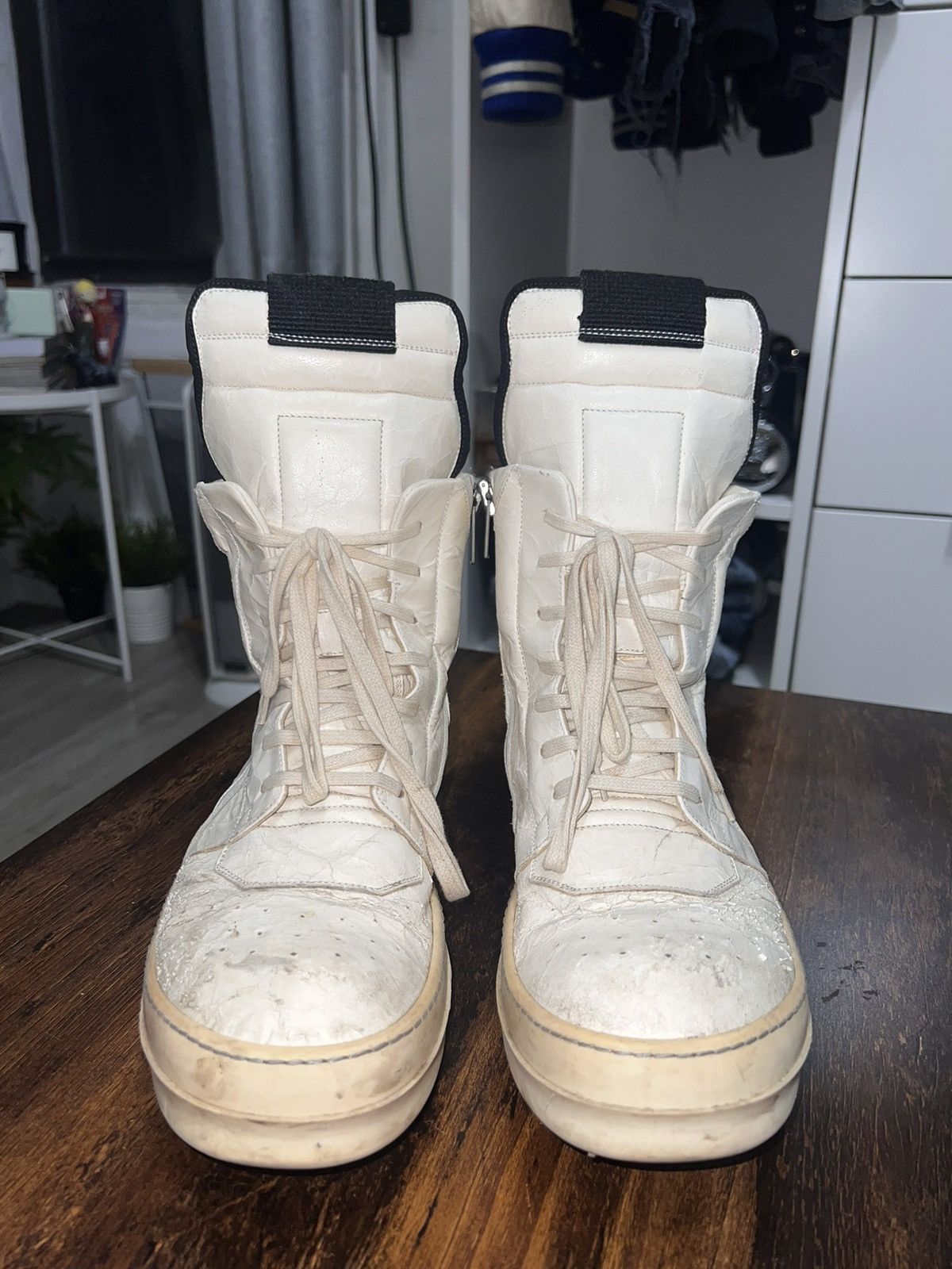 Rick Owens Rick Owens Geobasket “Milk” 2016 | Grailed