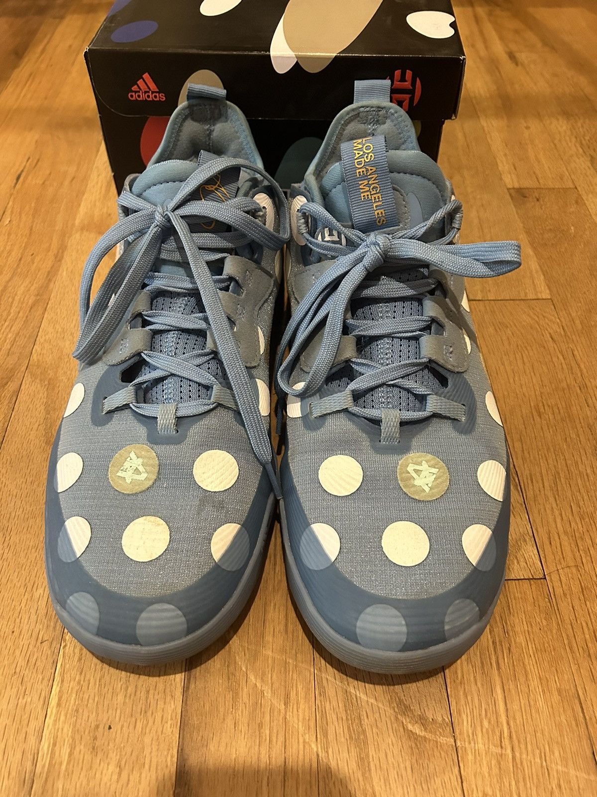 Adidas × NBA Harden Vol. 5 Futurenatural 'Polka Dot - Team Light Blue ...