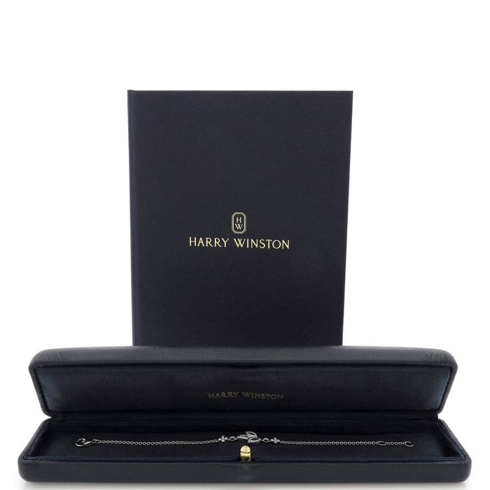 Harry Winston Lily Cluster Chain Bracelet Platinum with Diamonds | Grailed