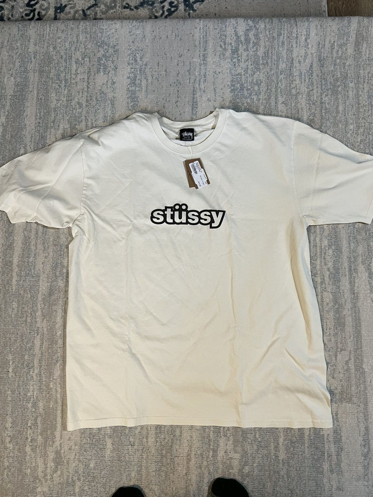 Stussy Stussy Logo Puff Print Pigment Dyed Shirt | Grailed
