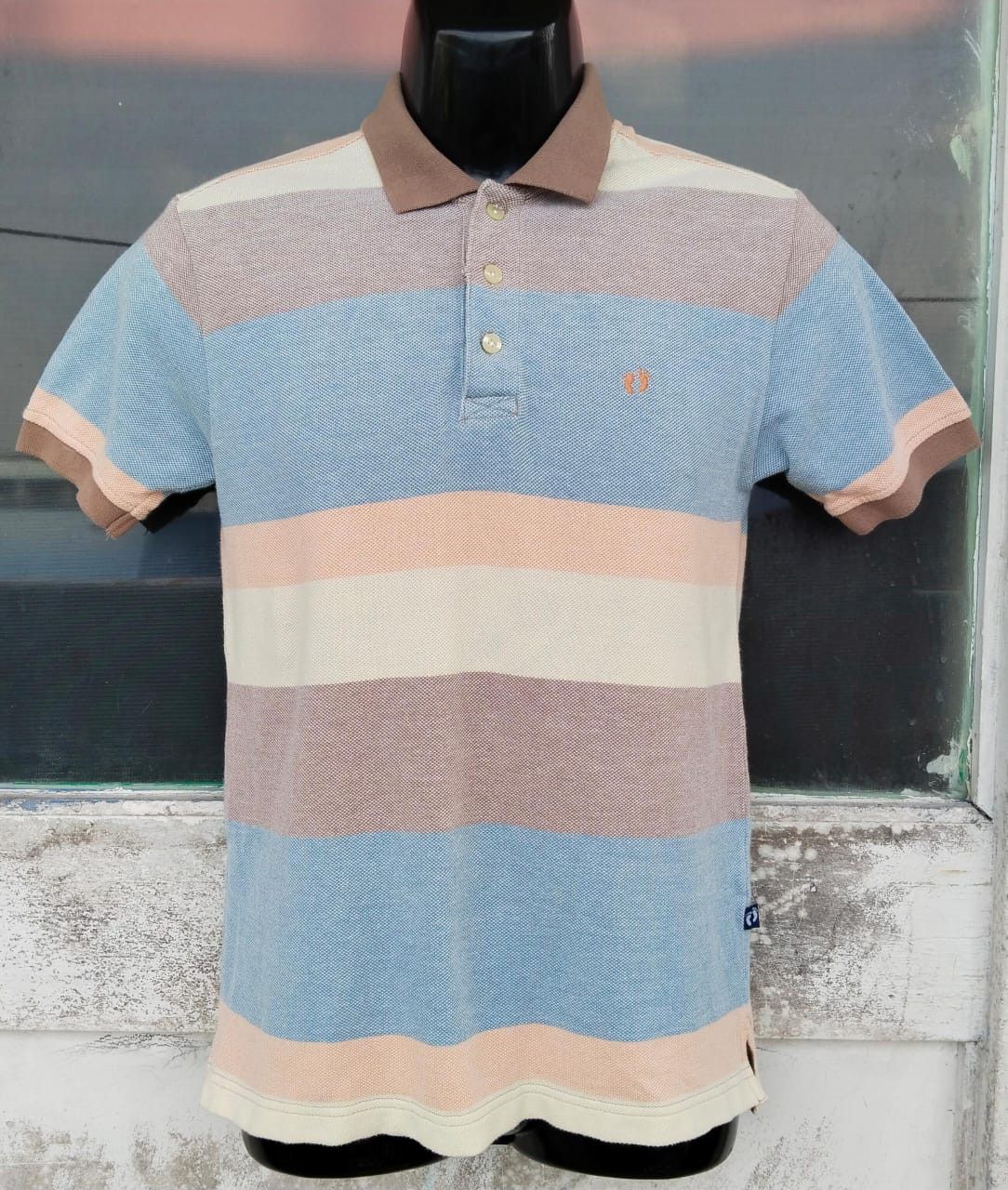 Hang Ten × Streetwear Hang Ten Stripe Multi Colour Polo Shirt | Grailed