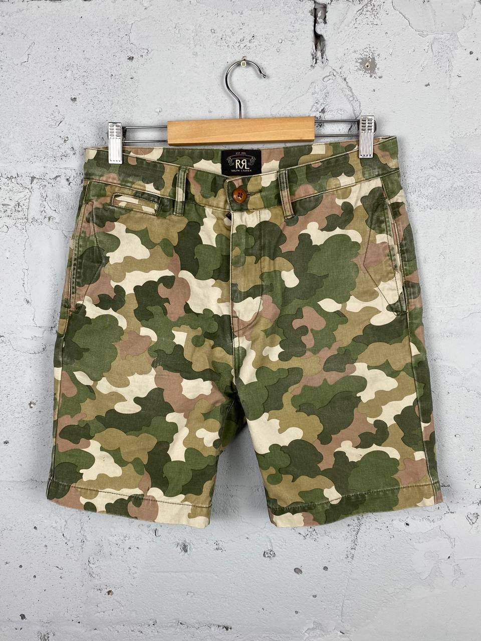 RRL Ralph Lauren RRL Military Camo Cargo Shorts | Grailed