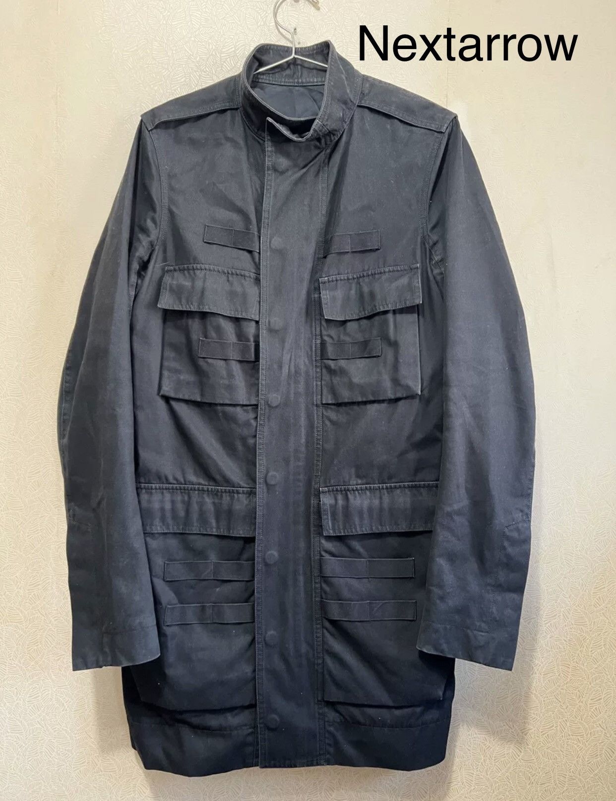 Rick Owens Rick Owens 16SS Show Main Line Black and White Military Coat ...