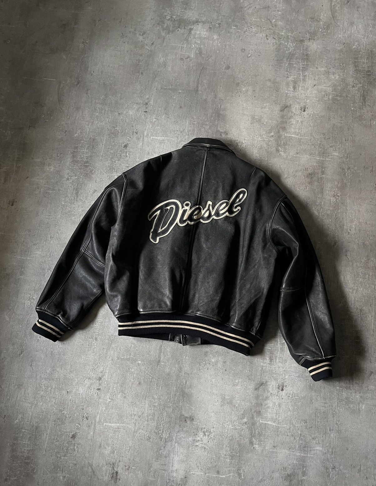 Diesel × Leather Jacket × Vintage vintage diesel colorado 90s leather ...