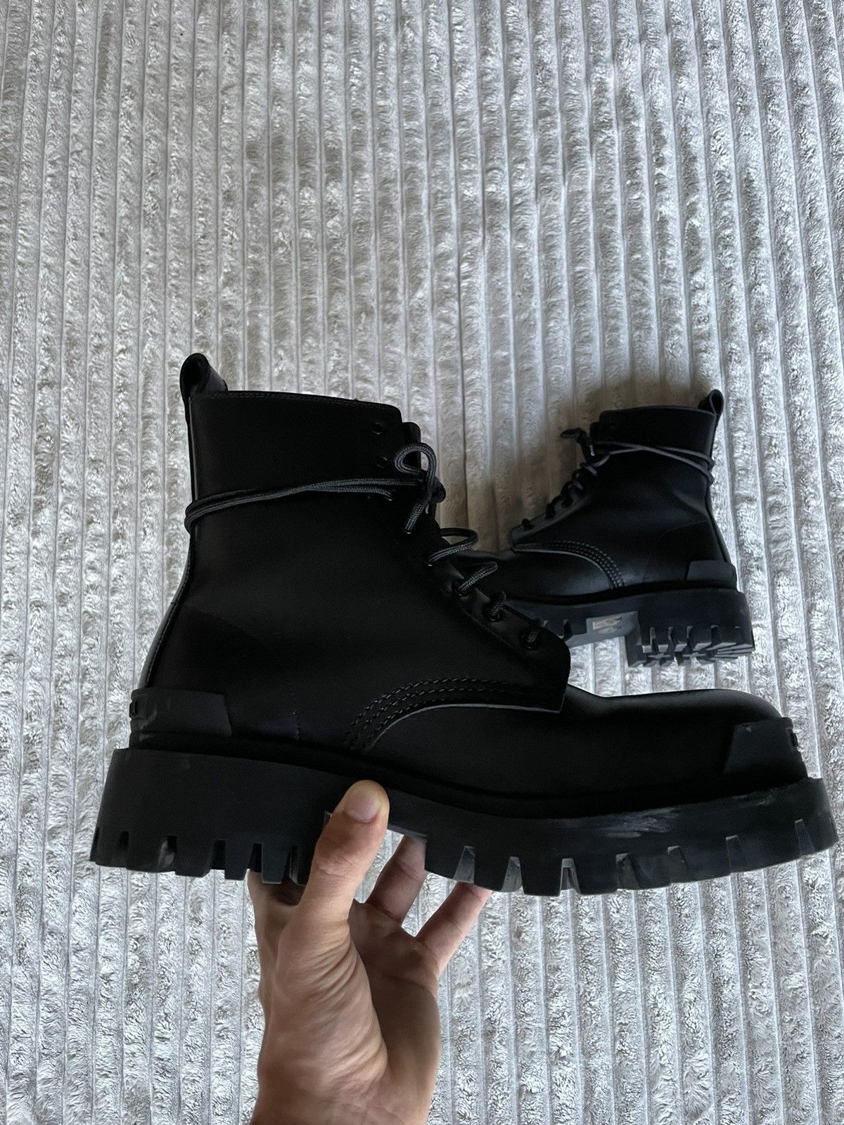 Balenciaga Combat Strike Boots | Grailed