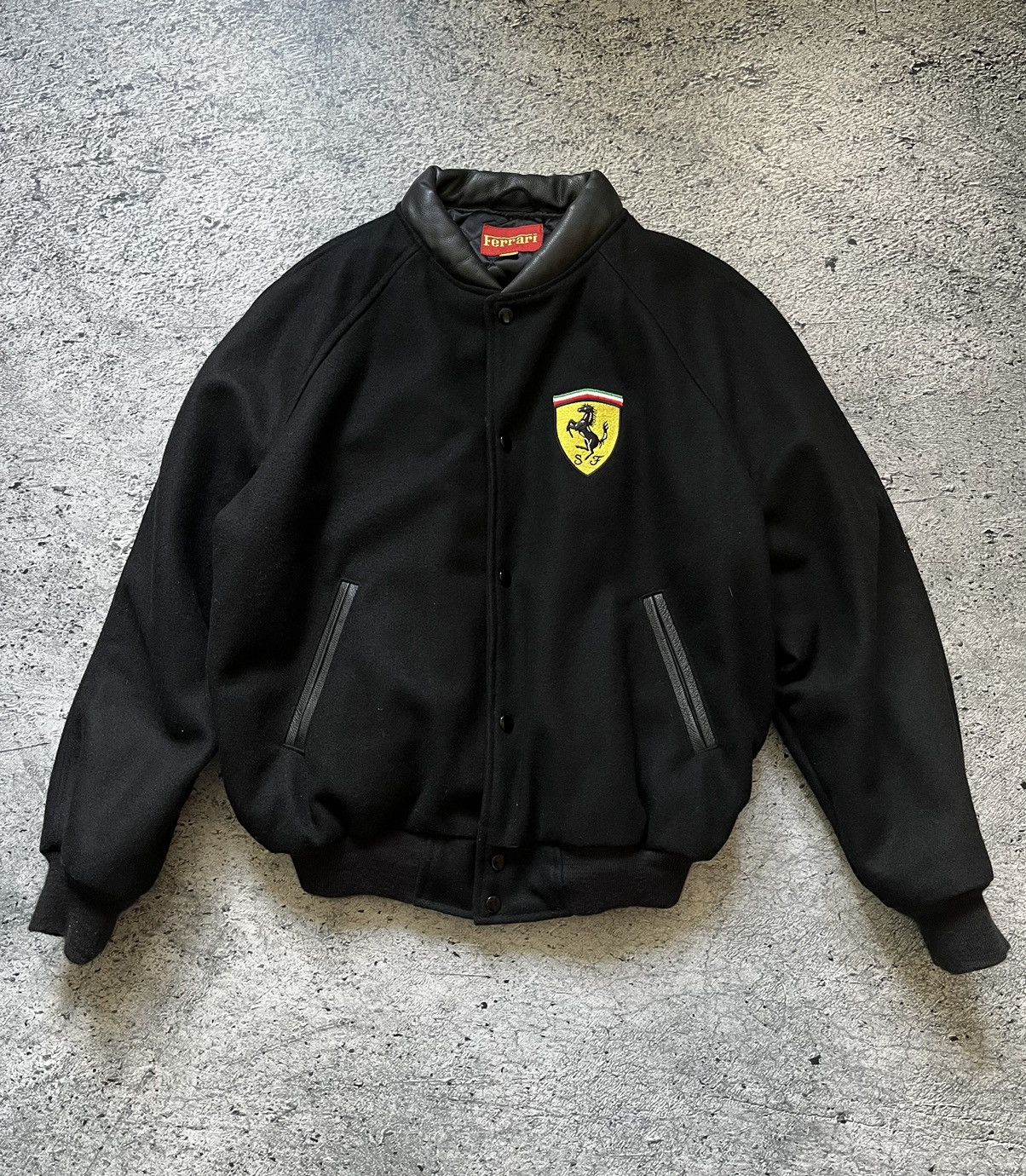 Vintage Ferrari Vintage varsity Bomber Jacket from 1996 90's | Grailed