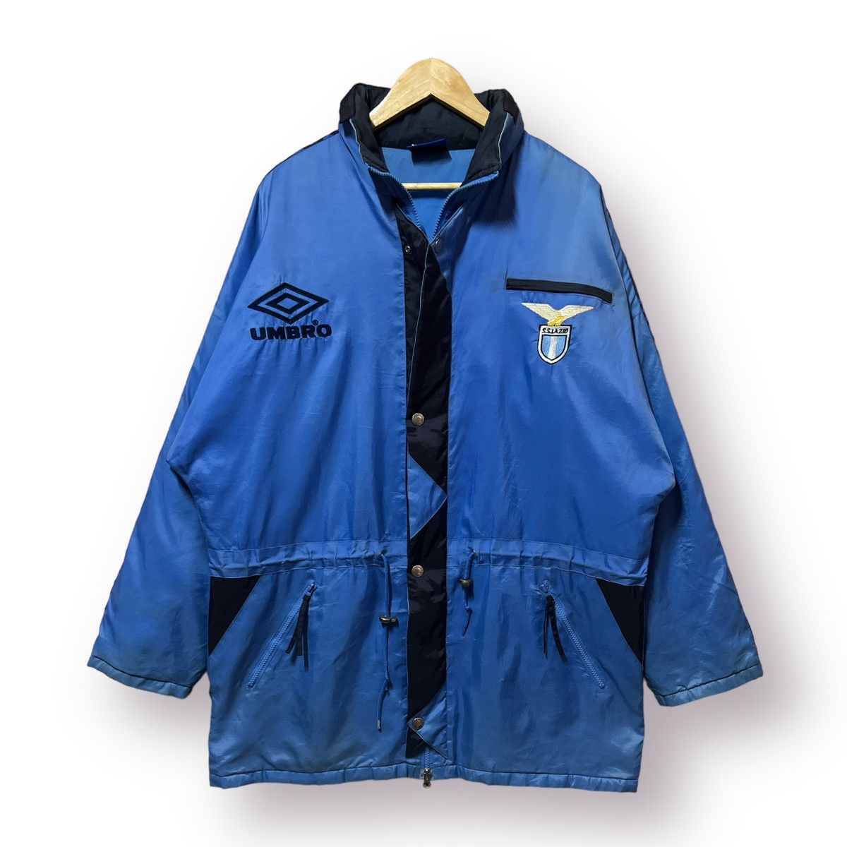 Vintage 90s Umbro trainer SS Lazio soccer club windbreaker baggy cut ...