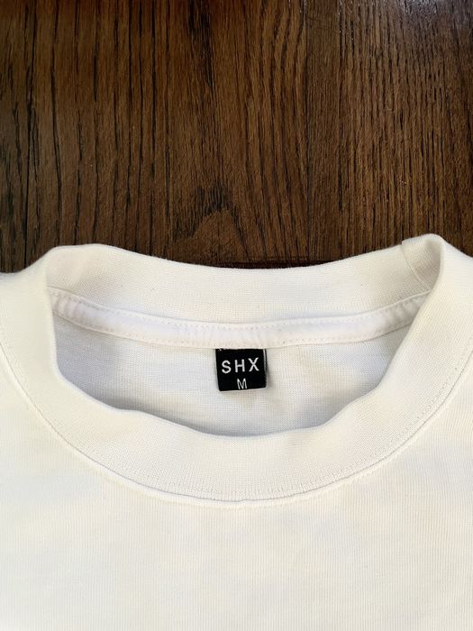 Streetwear Heavy Material Thick White Cotton Essential Blank T-Shirt M ...