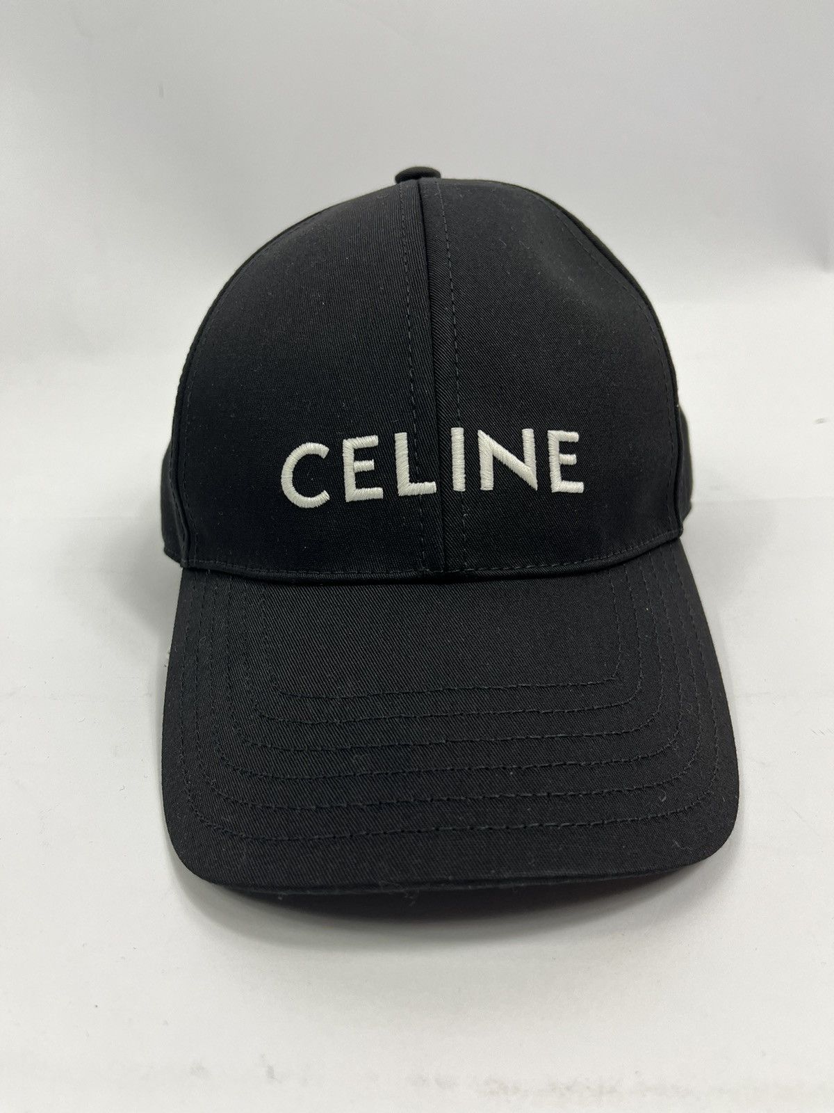 Celine Embroidered black logo cap M | Grailed