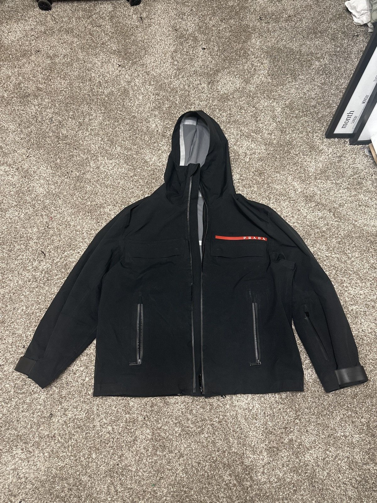 Prada Prada Linea Rossa FW18 Boxy Shell Jacket | Grailed