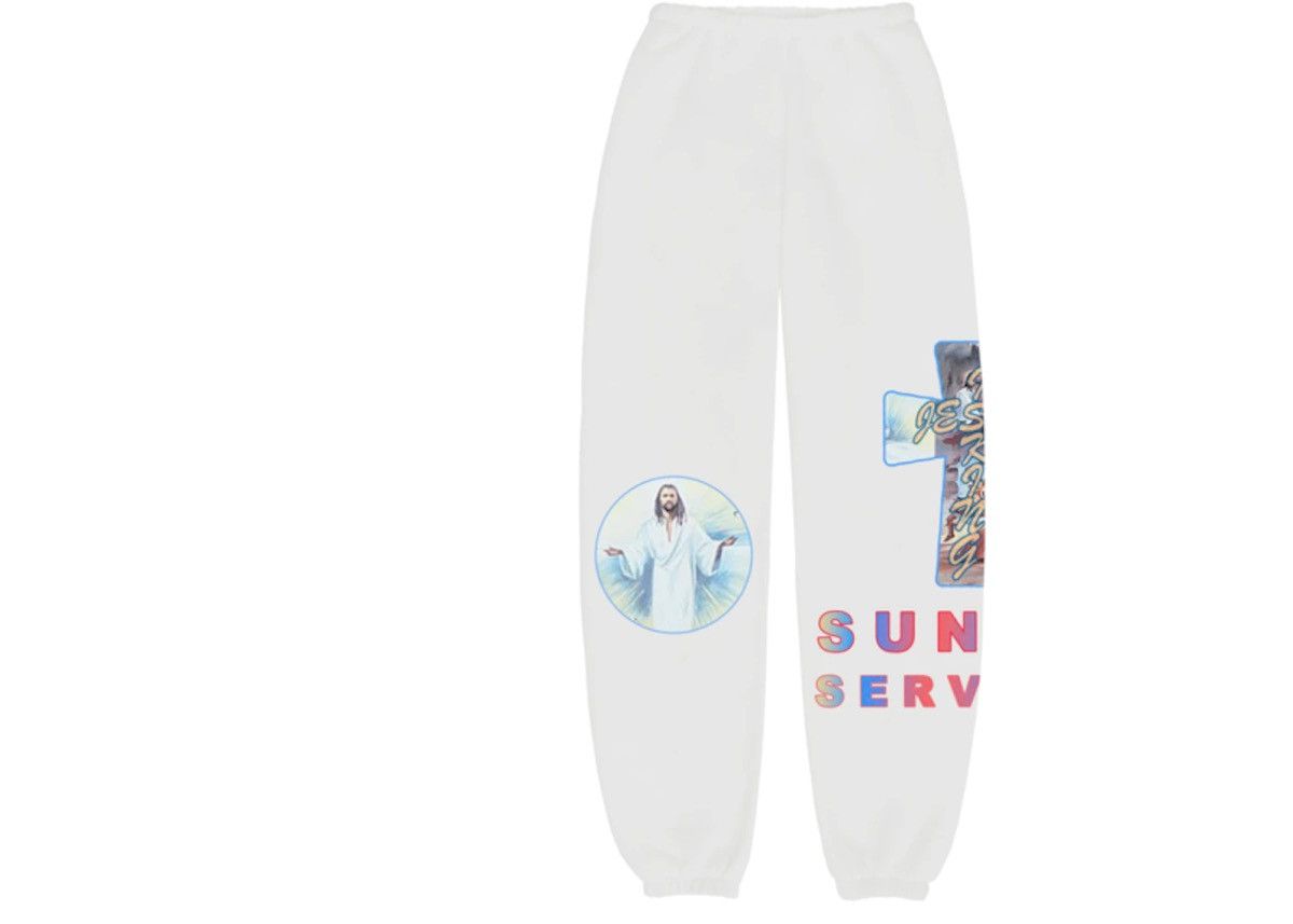 Kanye West Yeezy Jesus is King Sweatpants jik awge | Grailed