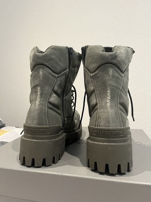Balenciaga Balenciaga Combat Strike Canvas Boots | Grailed