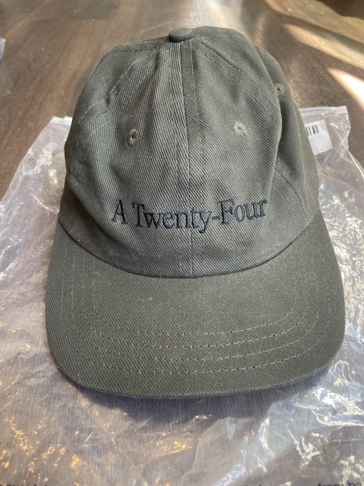 A24 A24 - Army Green Text Font Logo Hat | Grailed