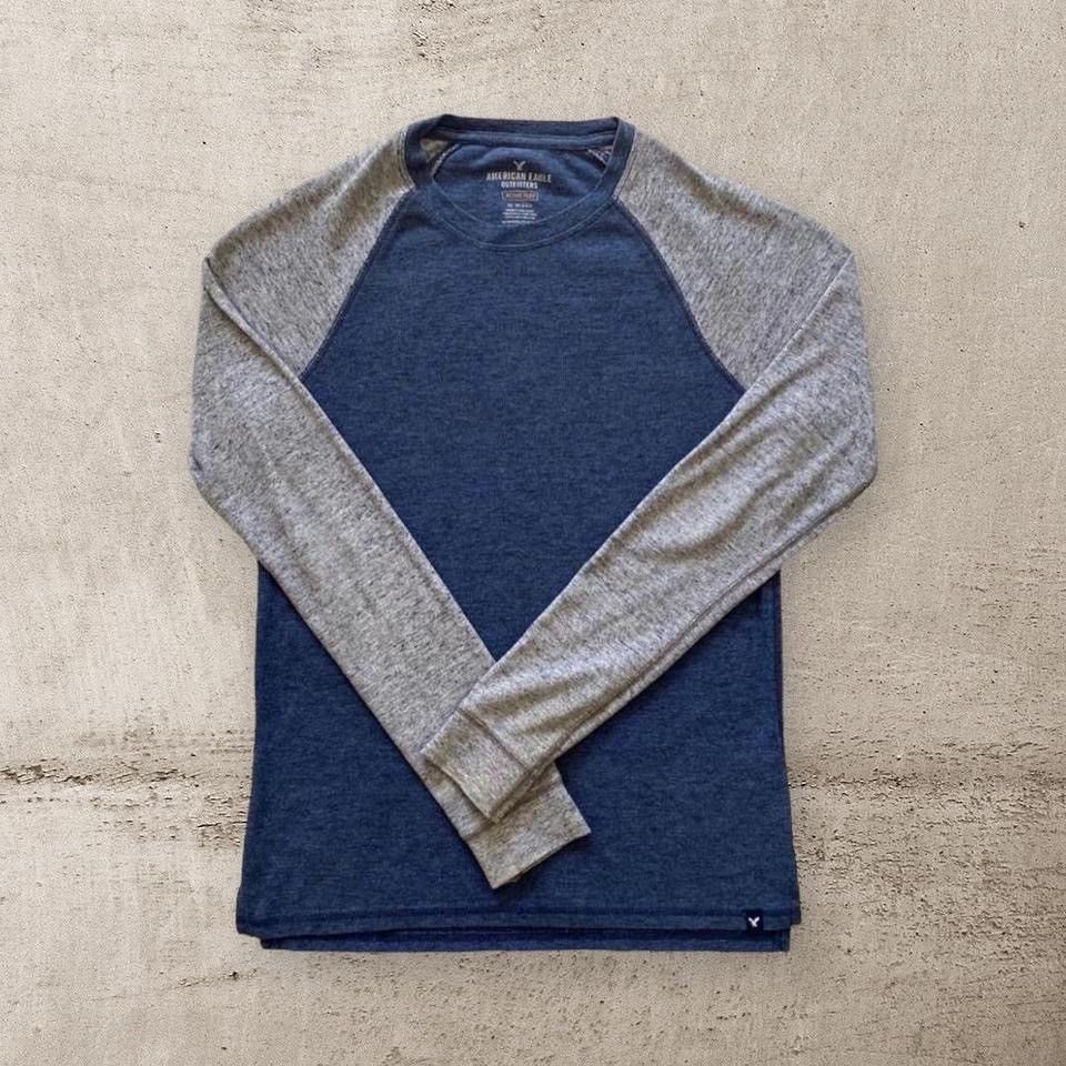 American Eagle Outfitters American eagle light sweatshirt in blue-grey ...