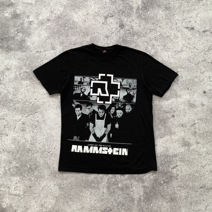 Vintage Vintage Rammstein 90s Graphic Rock Band Black Tee Shirt L | Grailed
