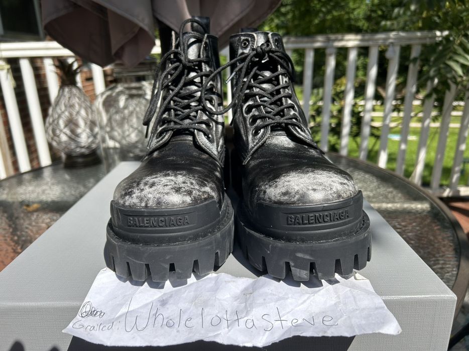 Balenciaga *LAST DROP* Balenciaga Strike Boots Distressed | Grailed