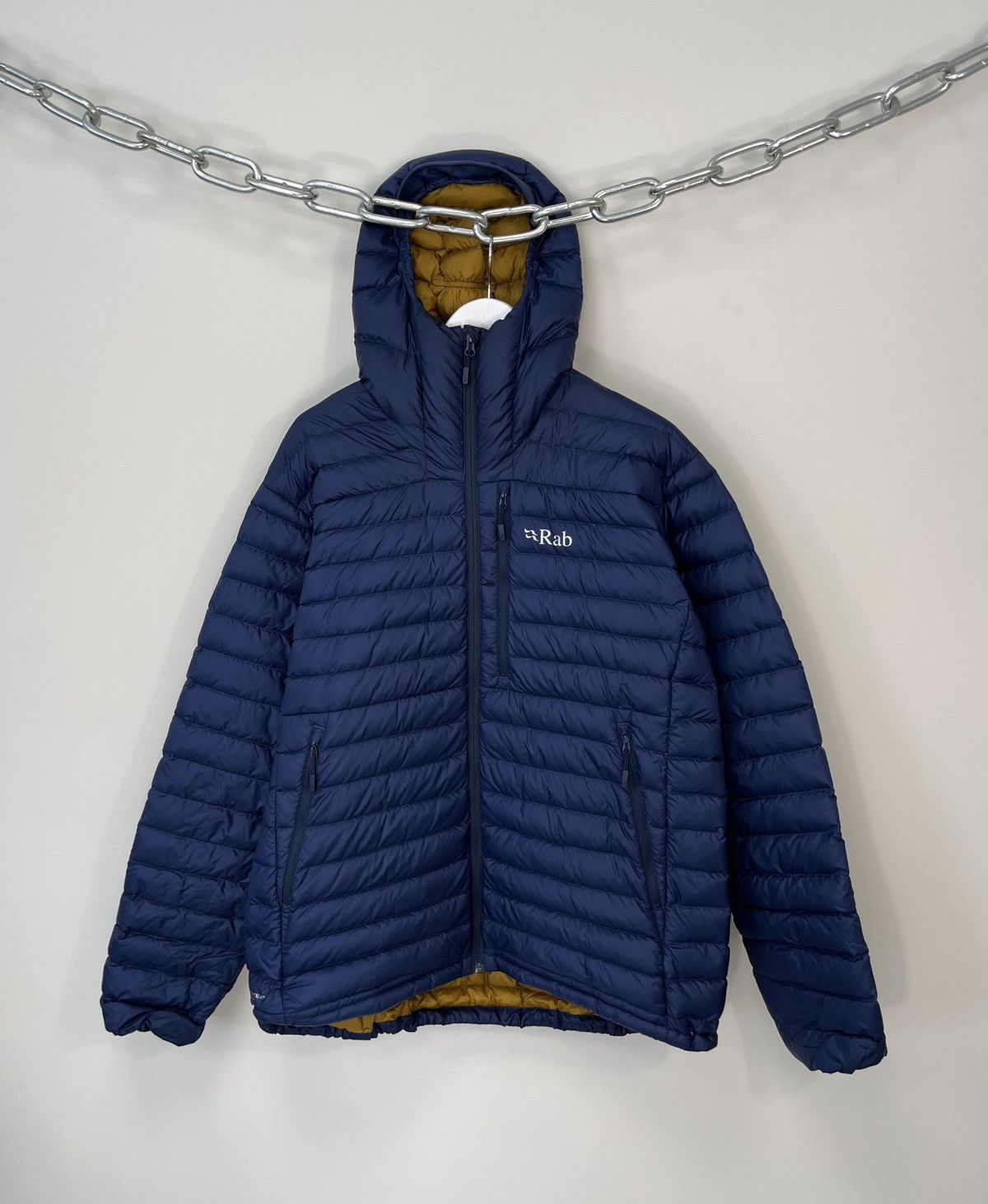 Vintage Rab Microlight Alpine Outdoor Gorpcore Hooded Puffer Jacket ...