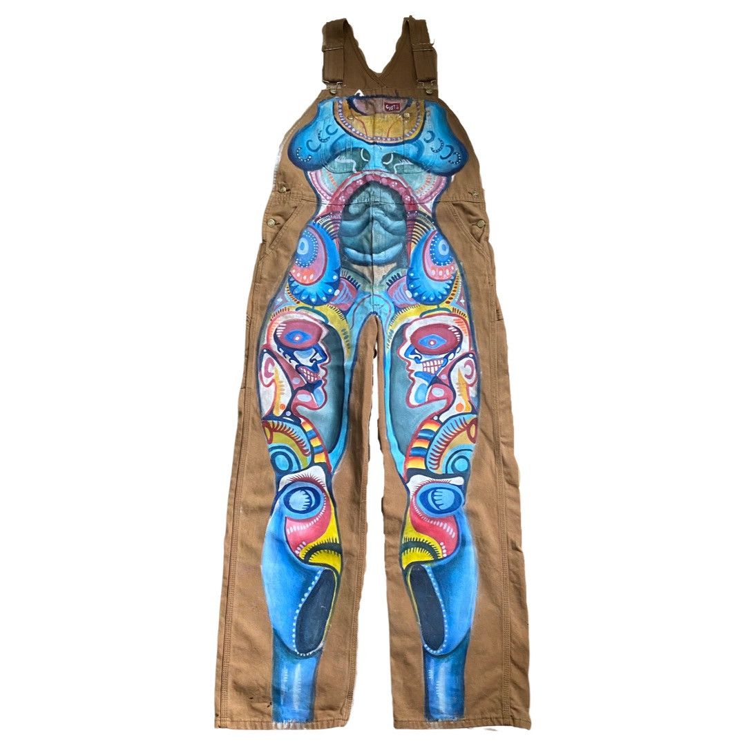 Avant Garde Hand-Painted “X-Ray Overalls” | Grailed