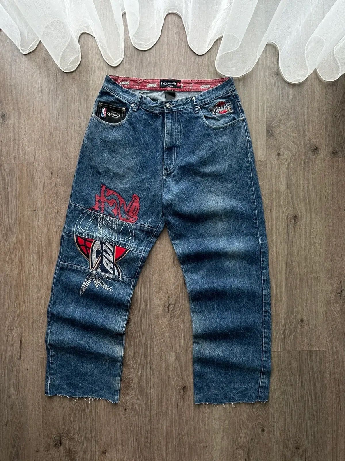 NBA × Streetwear × Vintage Vintage NBA UNK denim Pants | Grailed