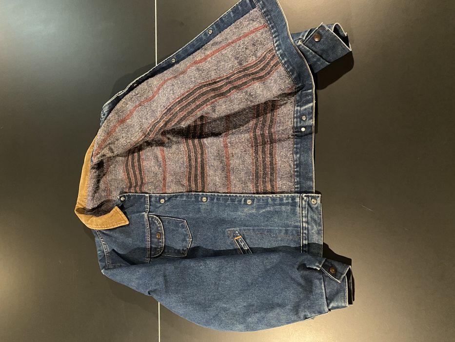 Wrangler Vintage Wrangler Blanket-Lined Denim Trucker Jacket | Grailed
