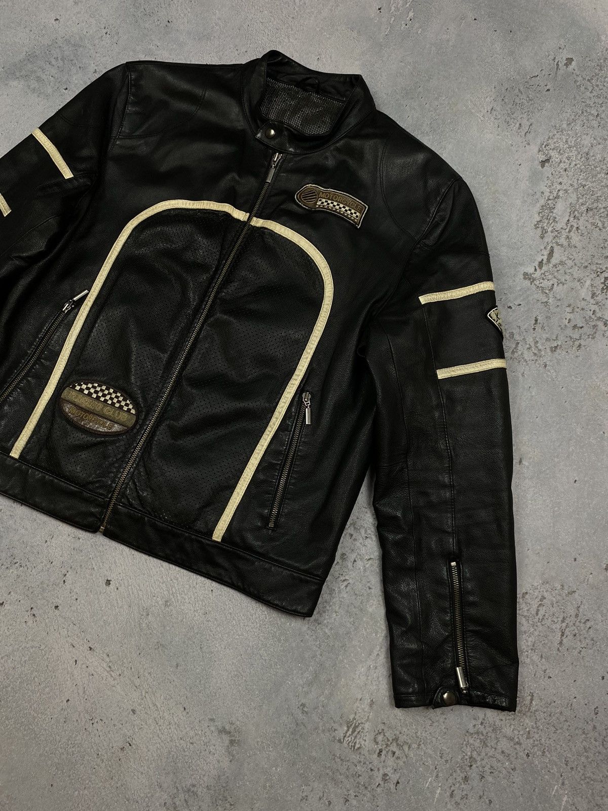 Angelo Litrico × Leather Jacket × MOTO Real leather jacket Knoxville ...