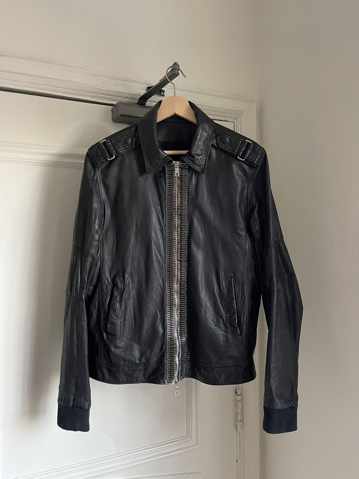 Balmain SS2011 Decarnin Era Safety Pin Leather Jacket | Grailed