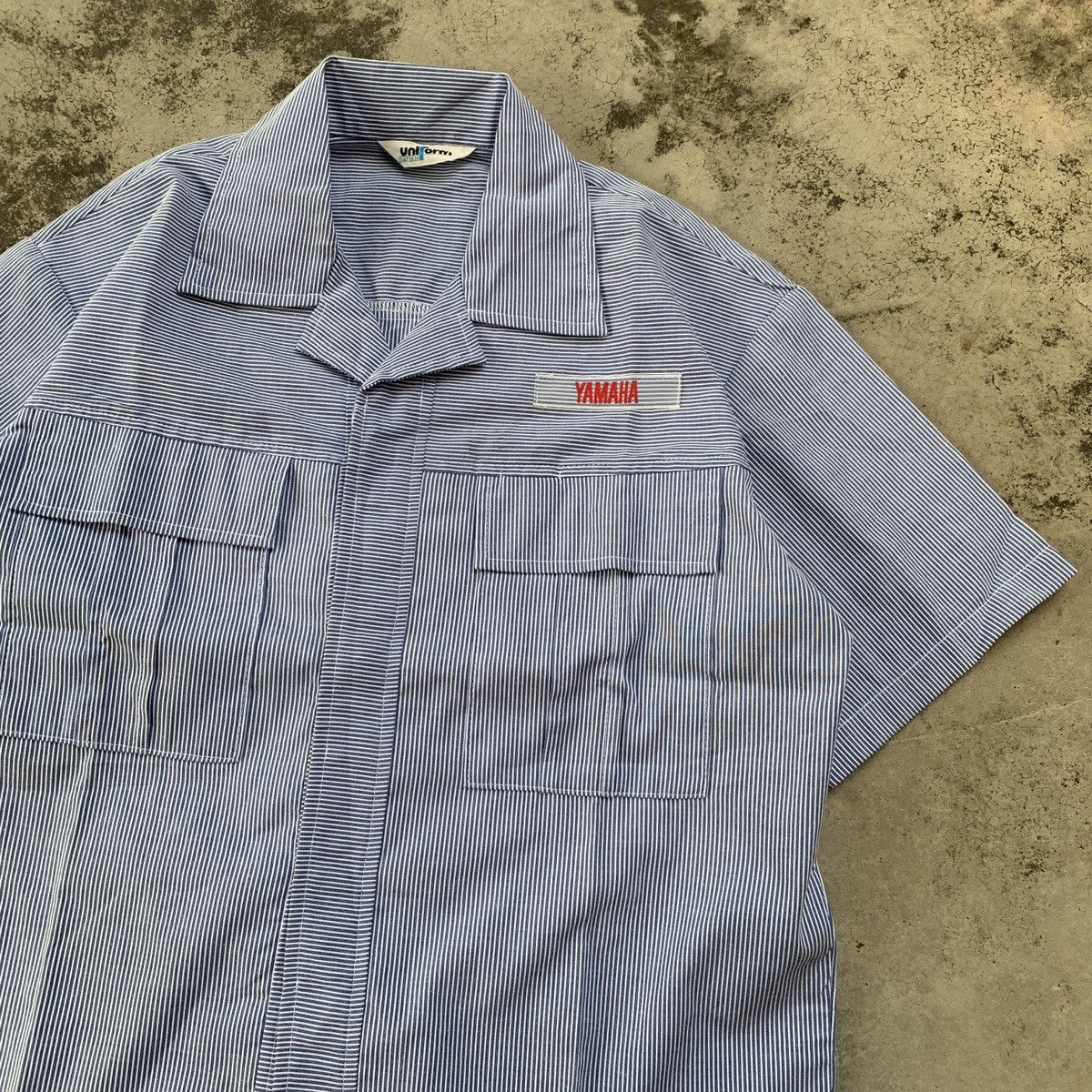 Vintage × Workers × Yamaha VINTAGE YAMAHA UNIFORM SHIRT HICKORY STYLE ...