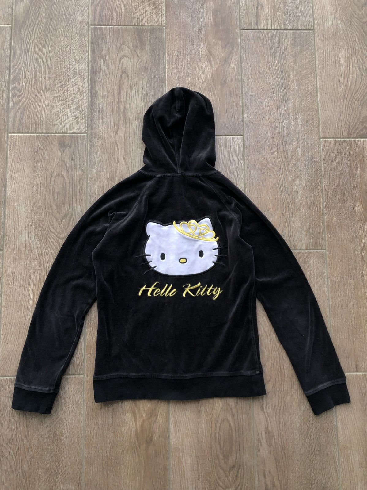 H&M Vintage Baby H&M Hello Kitty Velour Zip Hoodie Big Logo | Grailed