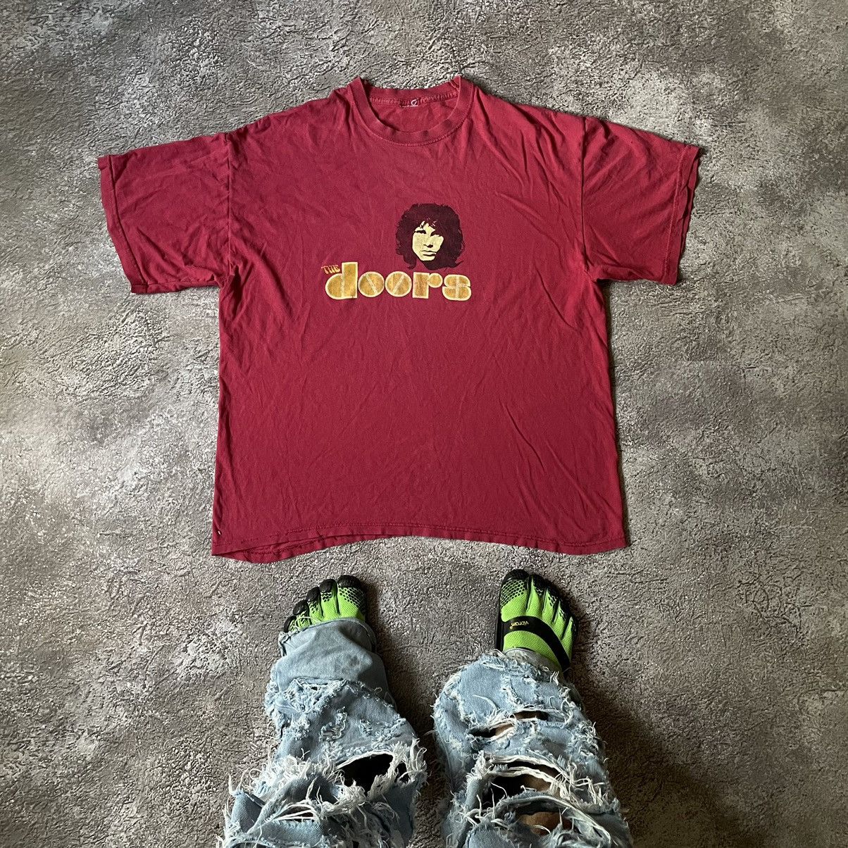 Band Tees × Streetwear × Vintage Vintage Y2K THE DOORS FACE ABSTRACT ...