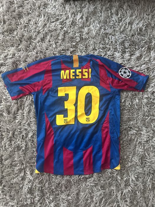 Nike Leo Messi Barcelona 2005/2006 Champions League final home | Grailed