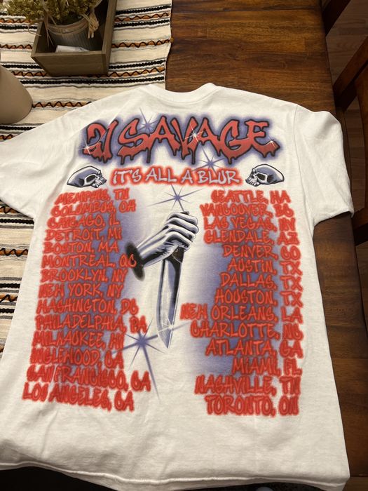 Drake Drake It's All A Blur Tour Merch Slaughter Gang Tee M | Grailed