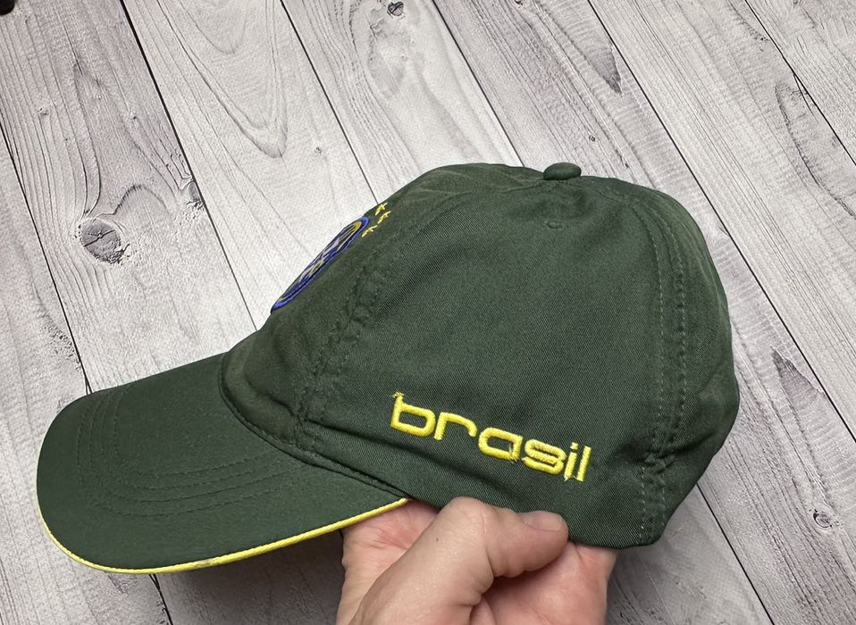 Nike Vintage Nike Brasil soccer cap Brazil logo | Grailed