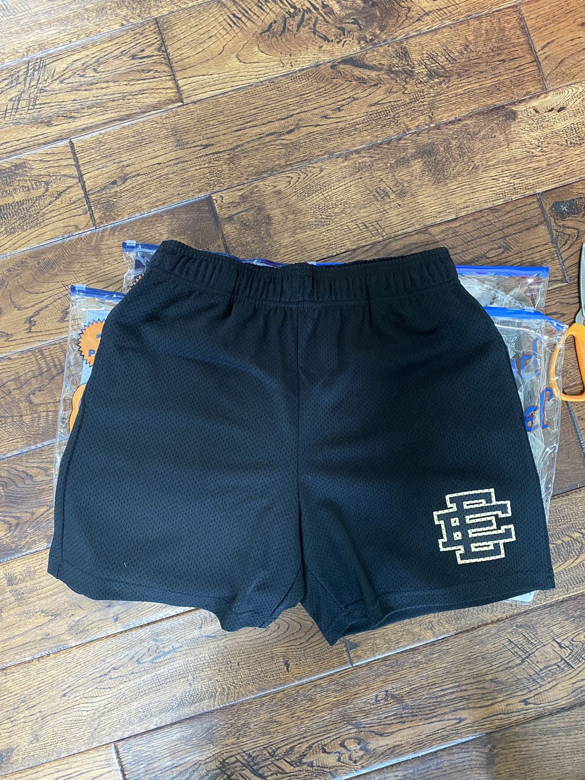Eric Emanuel EE Mesh Shorts Black/Cream (M) | Grailed