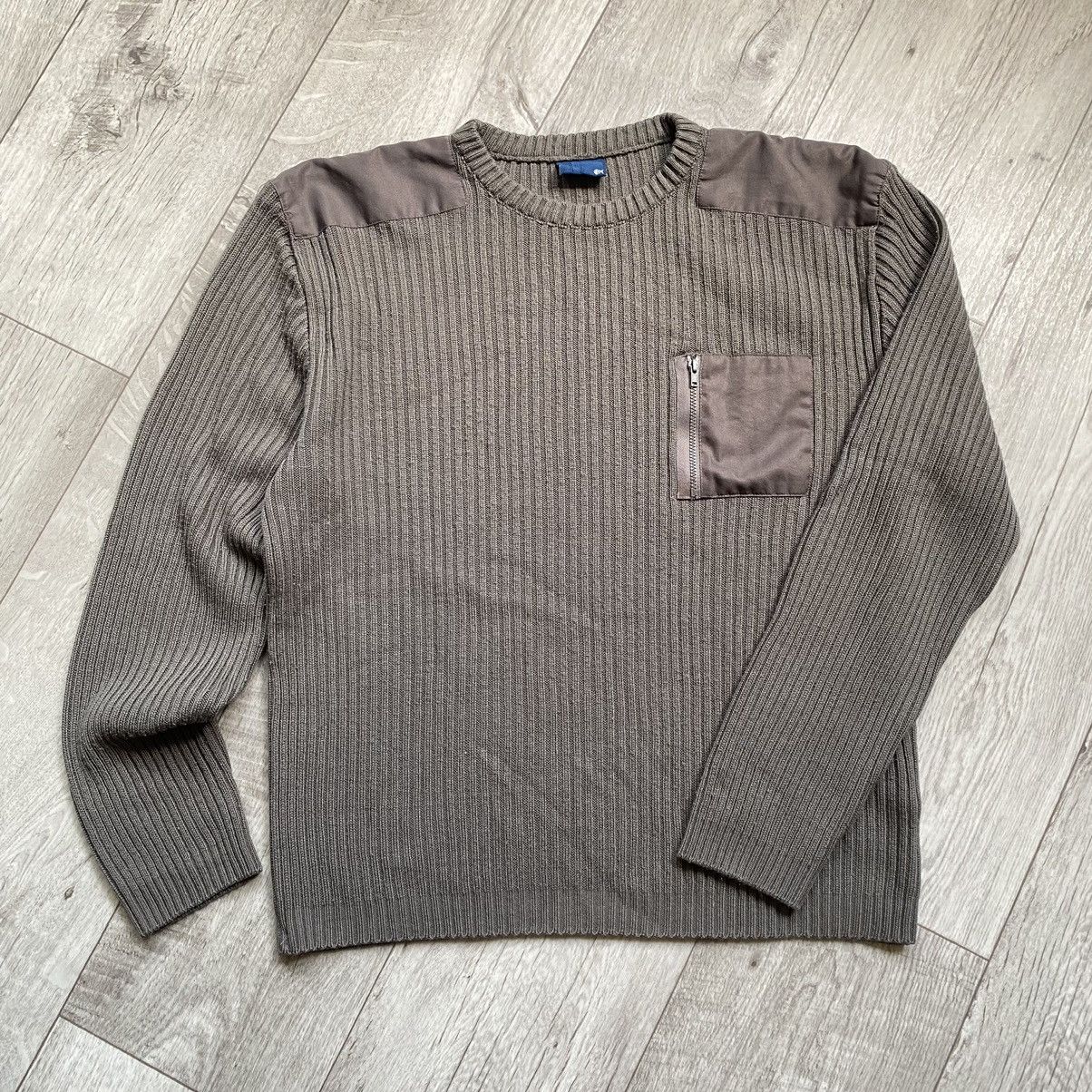 Vintage VINTAGE FISHBONE MILITARY POCKET Y2K SWEATER | Grailed