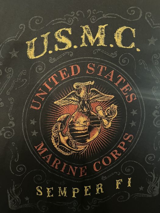 Vintage United States Marine Core Tee | Grailed
