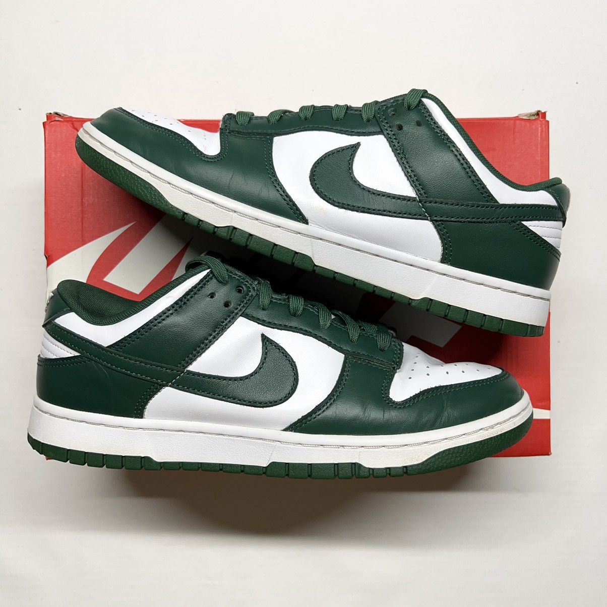 Nike Nike Dunk Low Michigan State Green White Mens Sneaker | Grailed