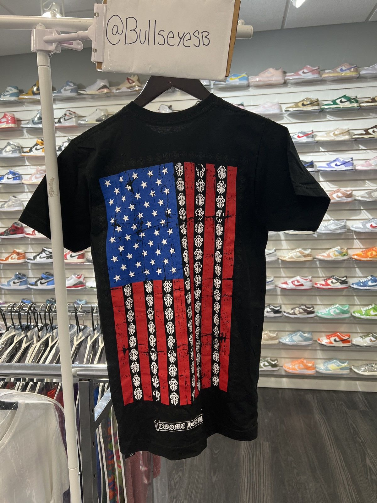 Chrome Hearts Chrome Hearts Vintage USA Flag Pocket T-Shirt | Grailed