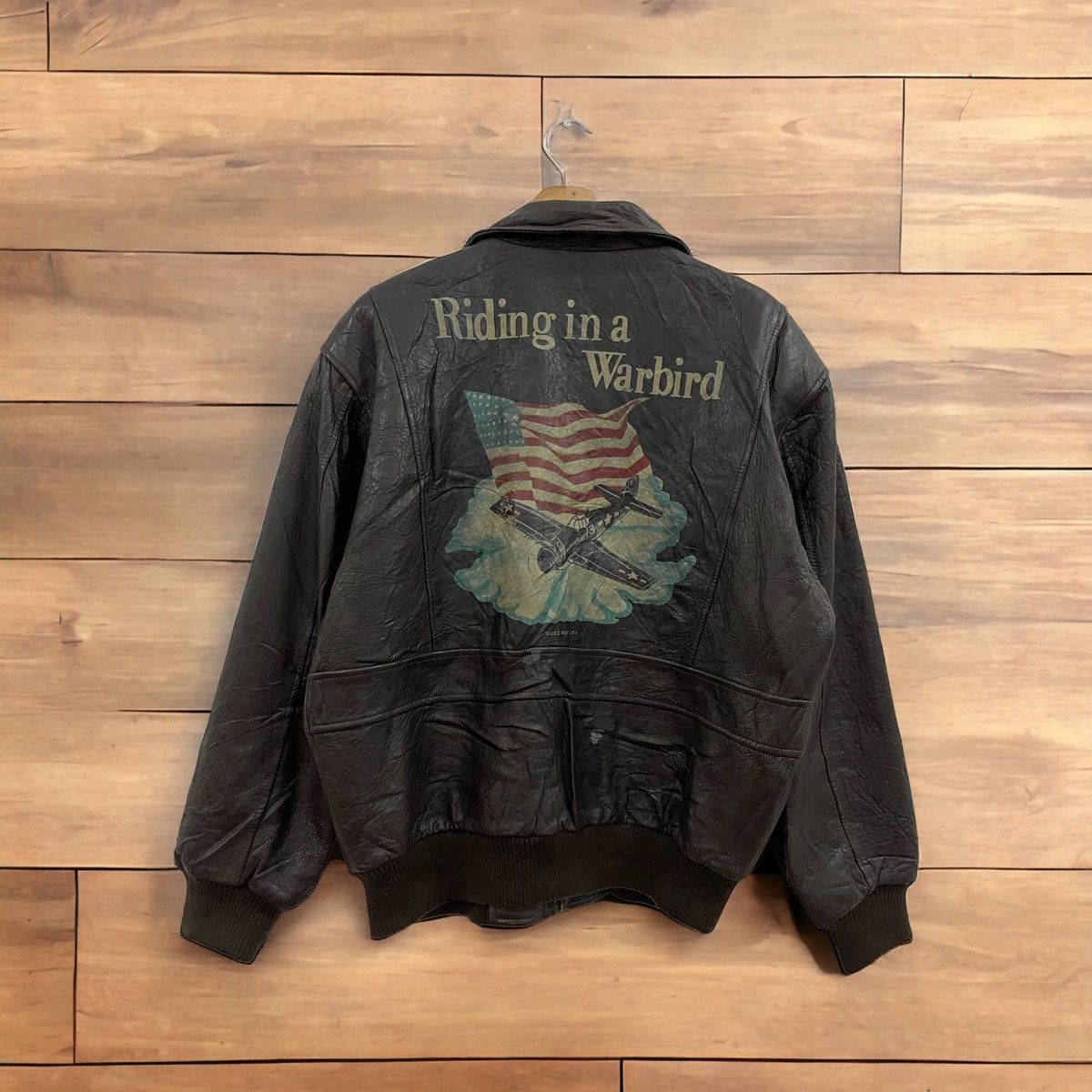 Bugle Boy × Leather Jacket × Very Rare Vintage Bugle Boy U.S.A Flight ...