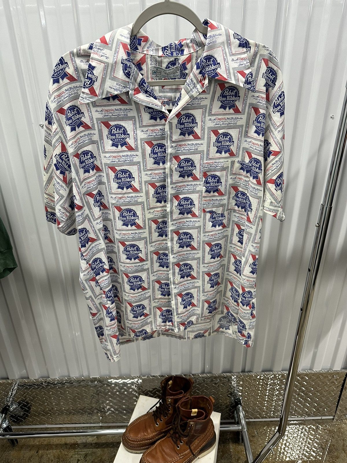Vintage 70s Kmart obr Pabst blue ribbon button up shirt | Grailed