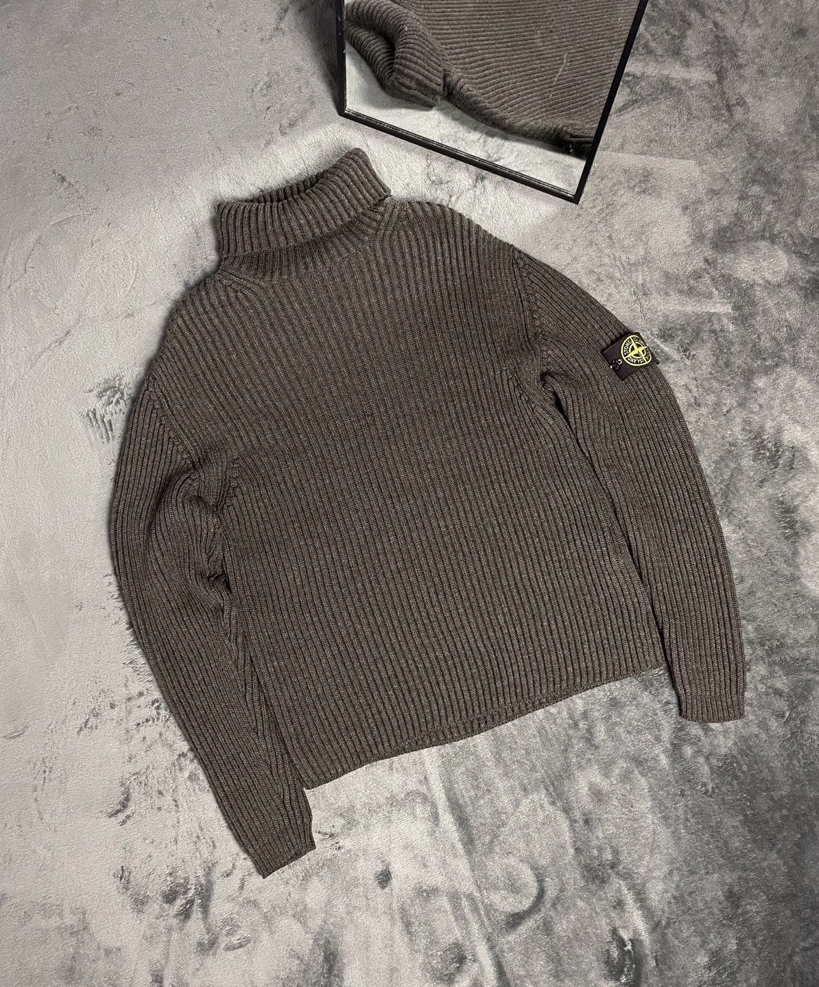 Stone Island 2001 Stone Island Vintage Knitting Golf Sweater Lana Woll | Grailed