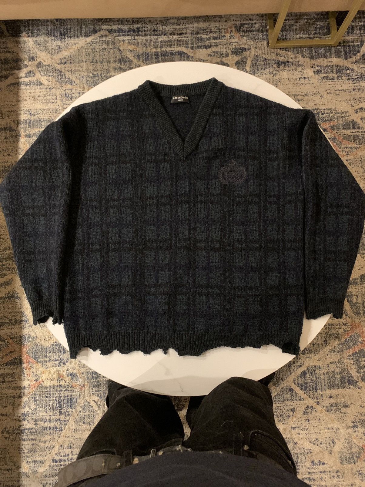 Balenciaga BALENCIAGA AFTERWORLD BB CREST LOGO SWEATER | Grailed