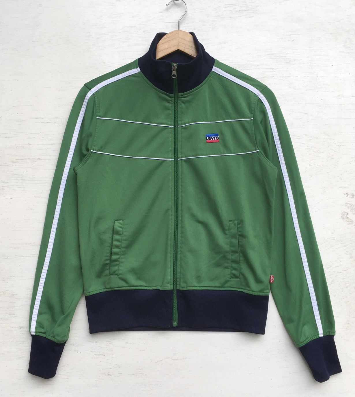 Levi's × Vintage LAST DROP ‼️ Vintage Levis Green Track Jacket Zip Up | Grailed