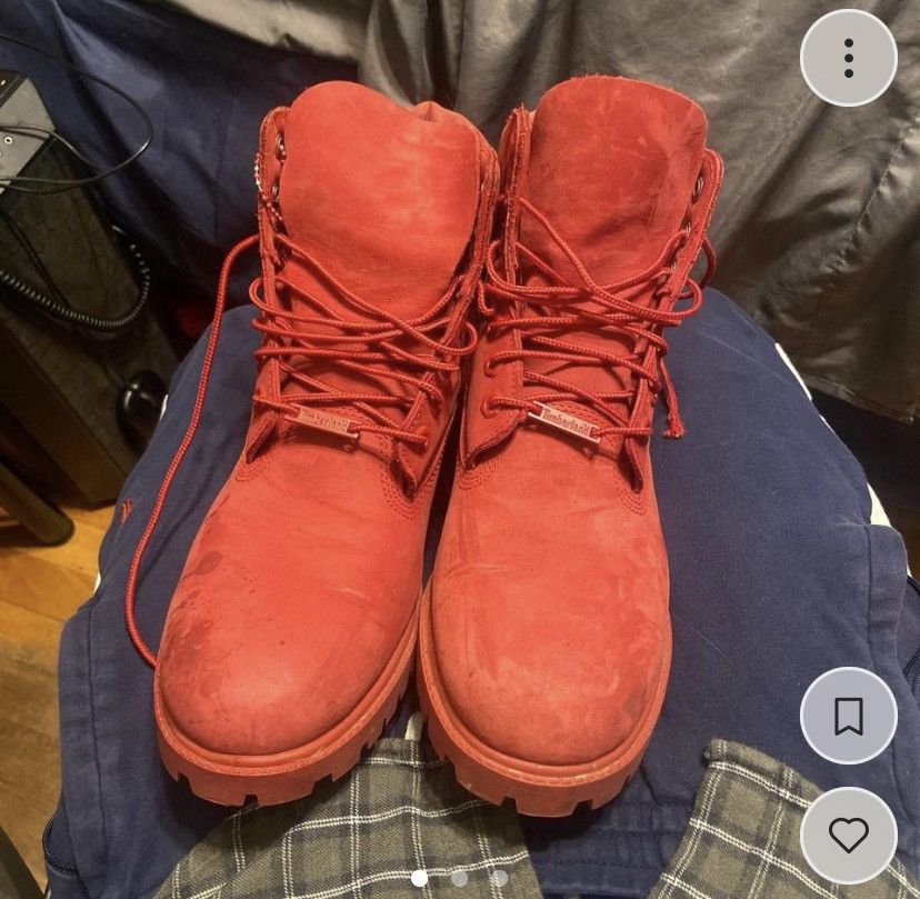Timberland Red timberland boots water proof | Grailed