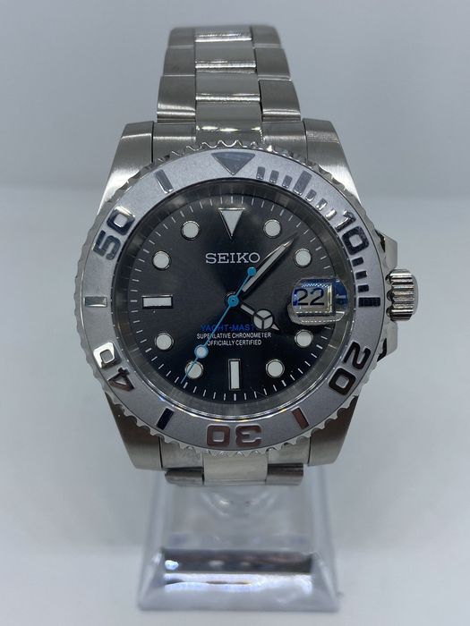 Seiko Seiko Mod NH35 Yacht-Master Grey Dial 41mm Oyster Bracelet | Grailed