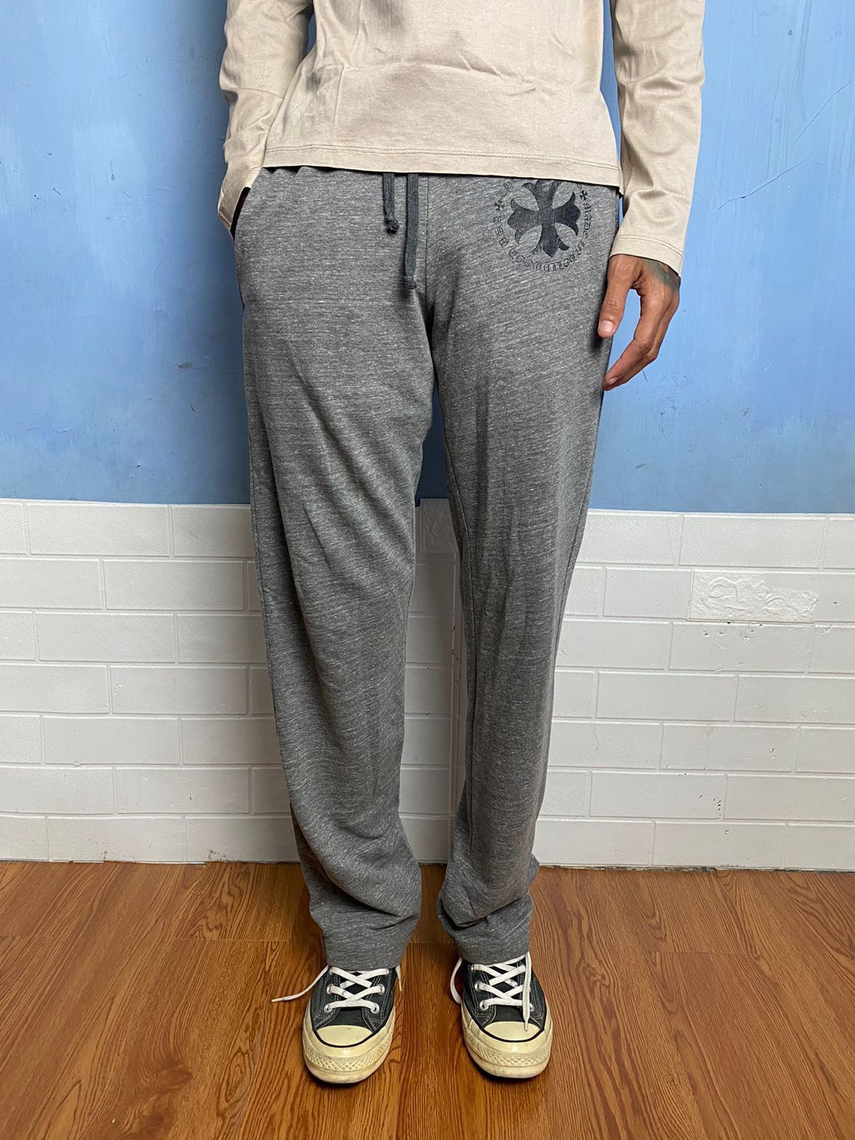 Chrome Hearts Chrome Hearts Cross Logo Sweatpants | Grailed