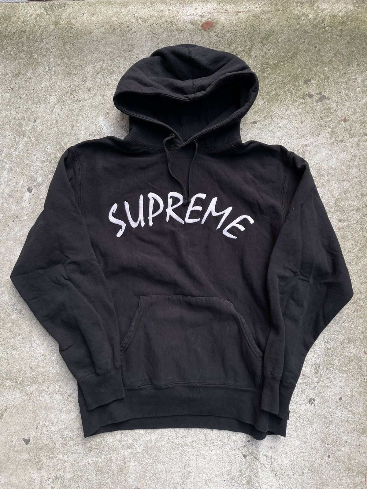 Supreme SUPREME FTP ARC LOGO HOODIE BLACK | Grailed