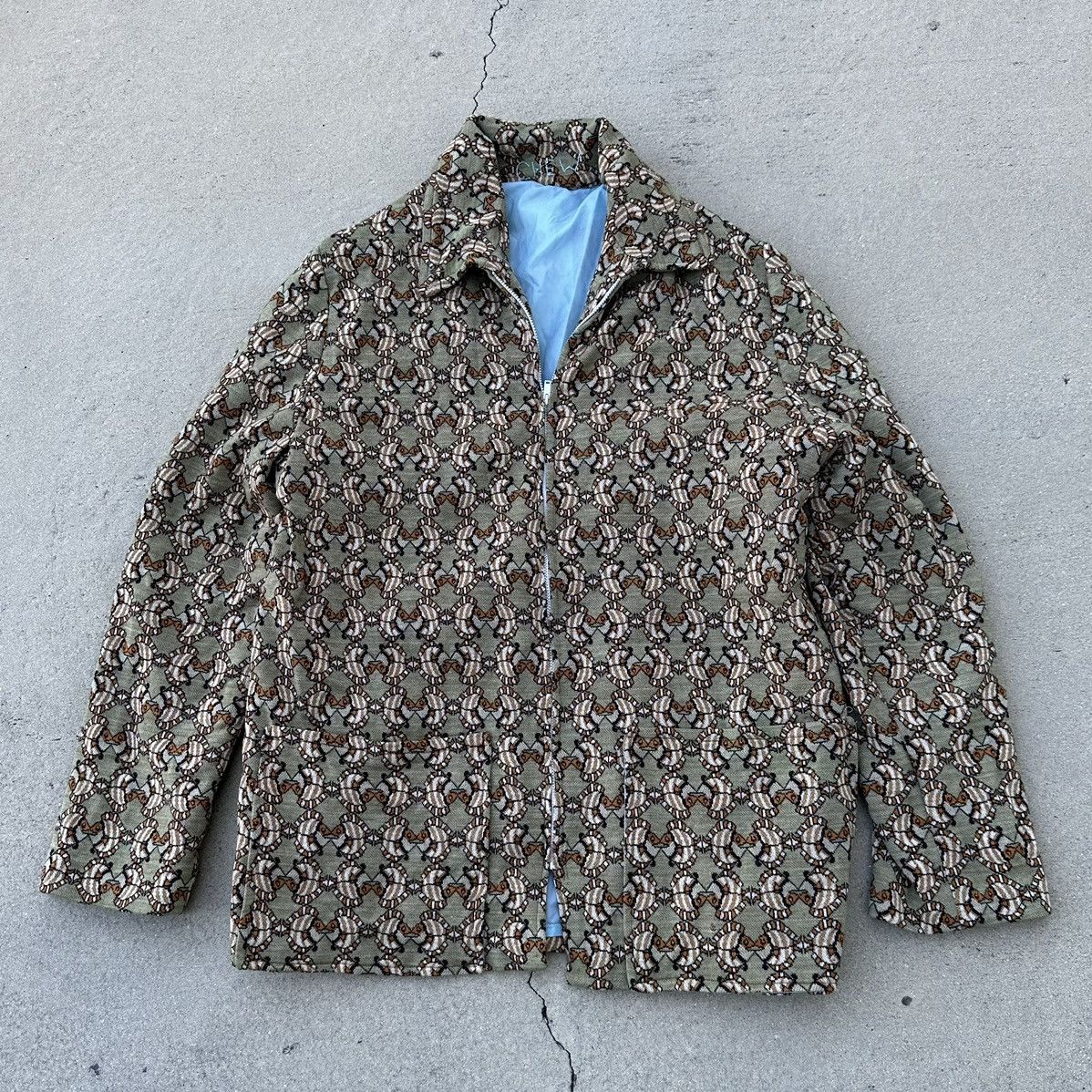 Vintage 60s/70s Handmade Tapestry Jacket | Grailed