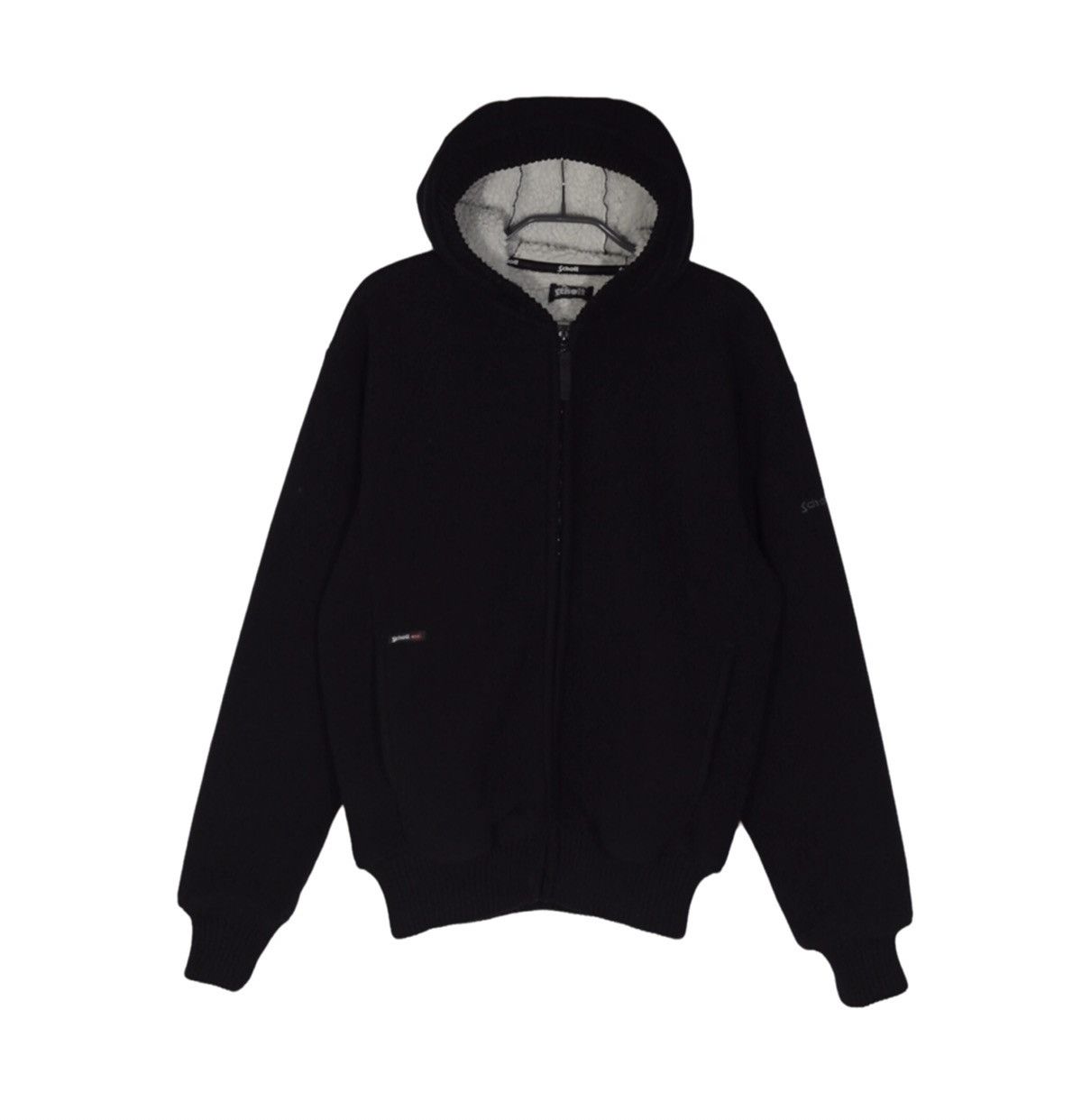 Schott Schott NYC Vintage Fleece Sherpa Jacket Men's S Black | Grailed