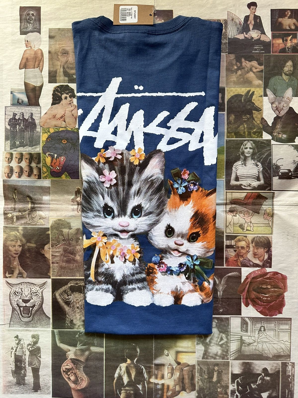 Stussy Stussy kittens tee midnight medium SS23 | Grailed