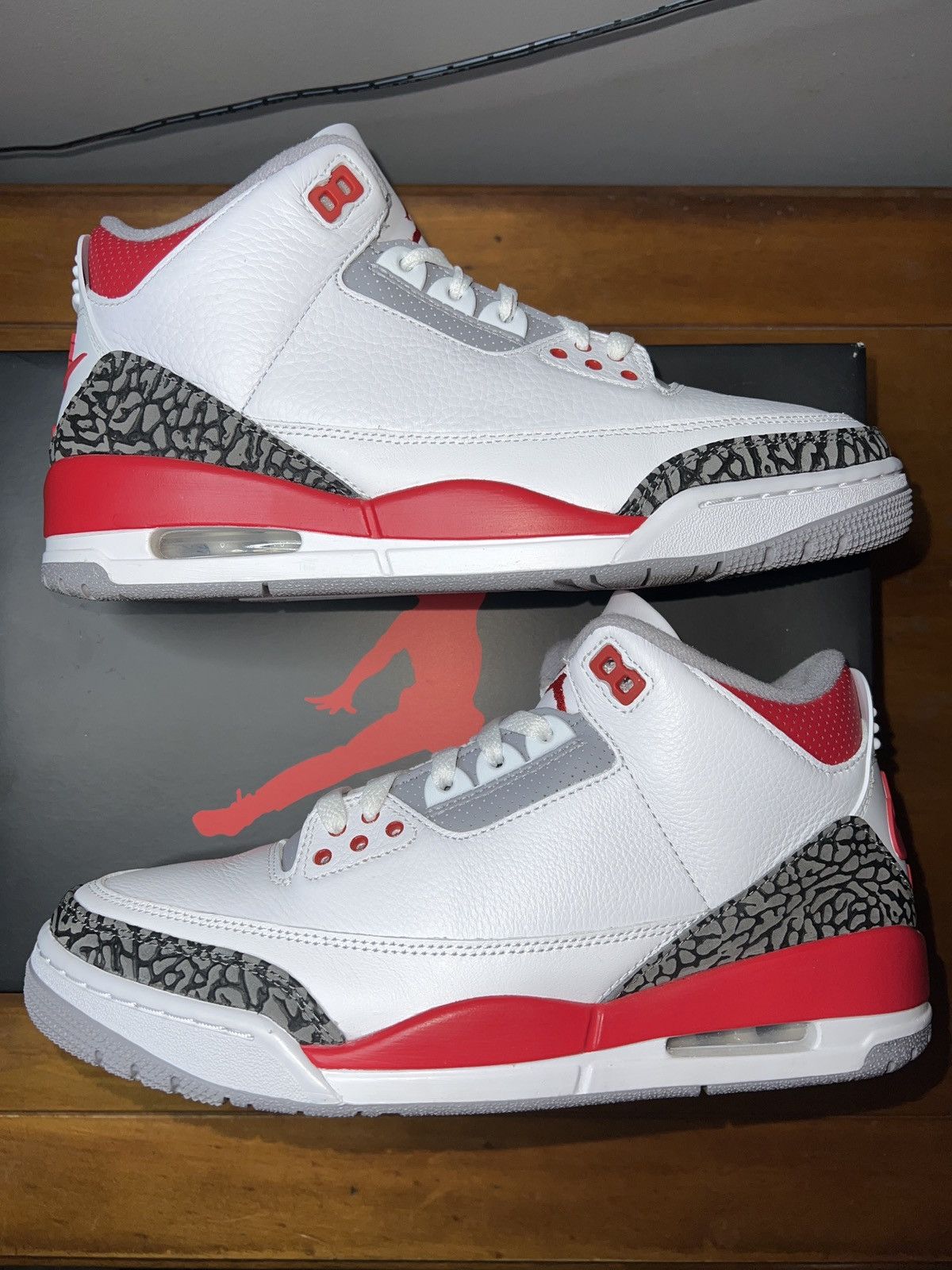 Nike AIR JORDAN 3 FIRE RED SIZE 9 | Grailed